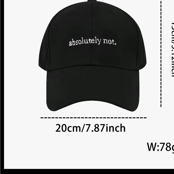 Accessories | Absolutely Not Embroidered Ball Cap | Poshmark